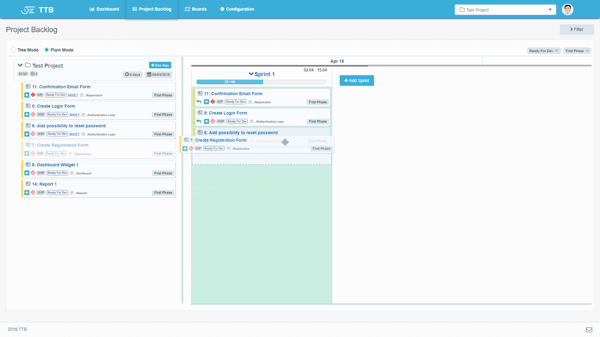 TTB | Agile Visual Management Tool