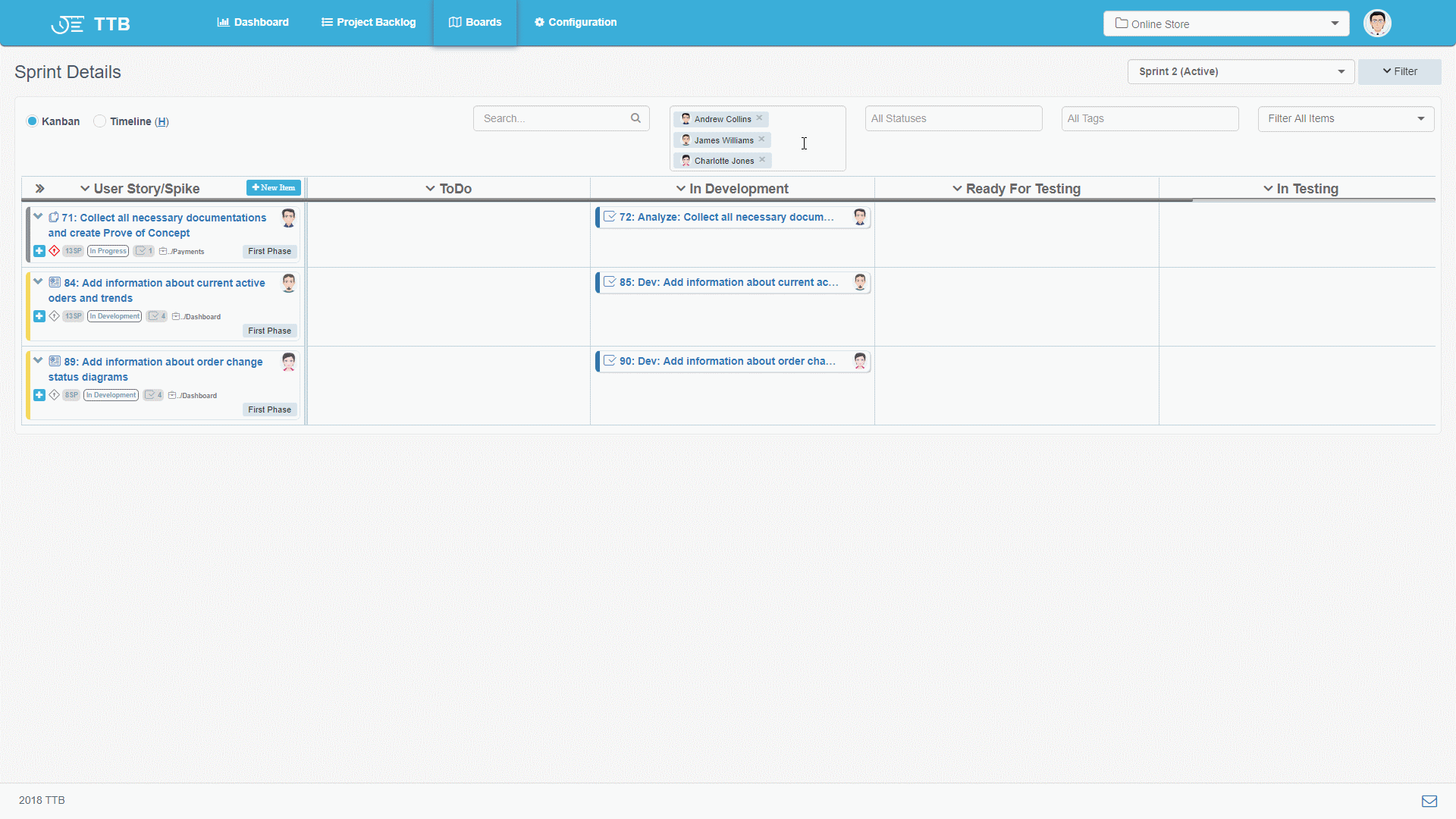 TTB | Agile Visual Management Tool