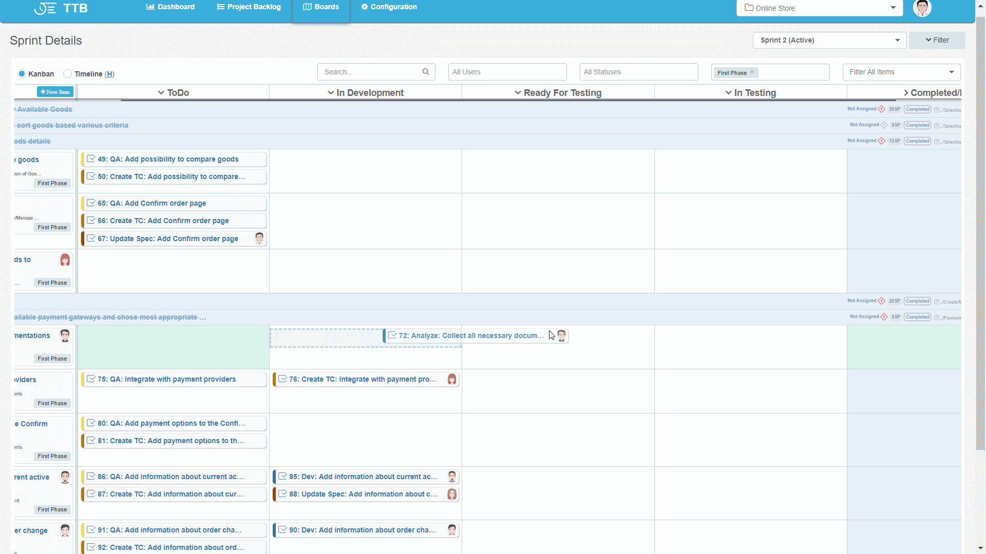 TTB | Agile Visual Management Tool